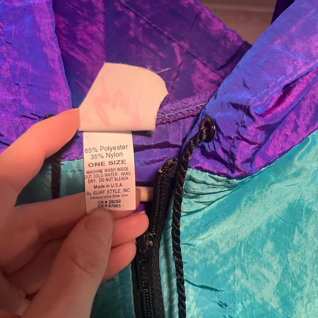 Vintage Surf Style pullover windbreaker jacket.... - Depop