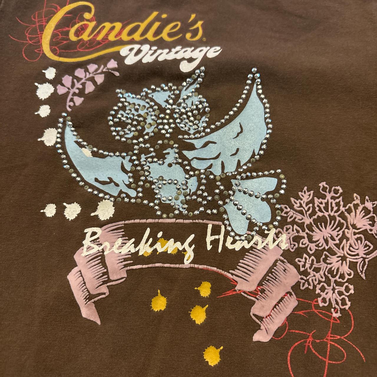 Vintage early 2000s Y2K Candies ringer fitted baby... | Depop