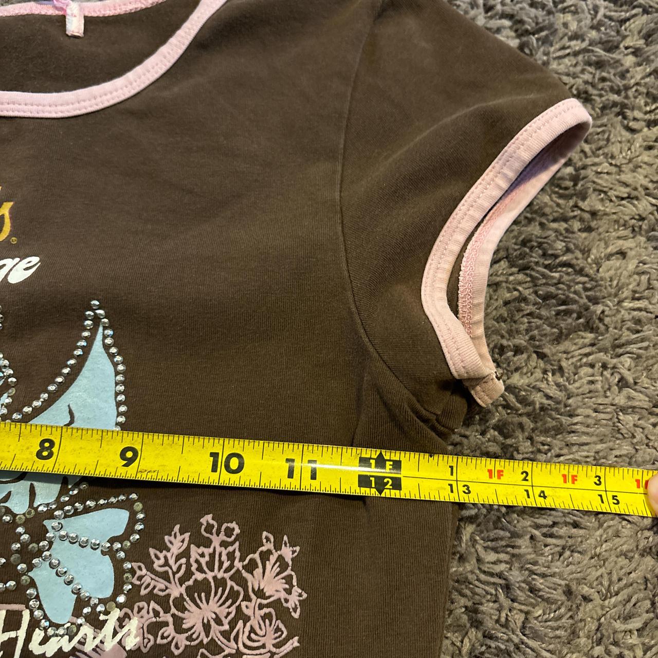 Vintage early 2000s Y2K Candies ringer fitted baby... | Depop