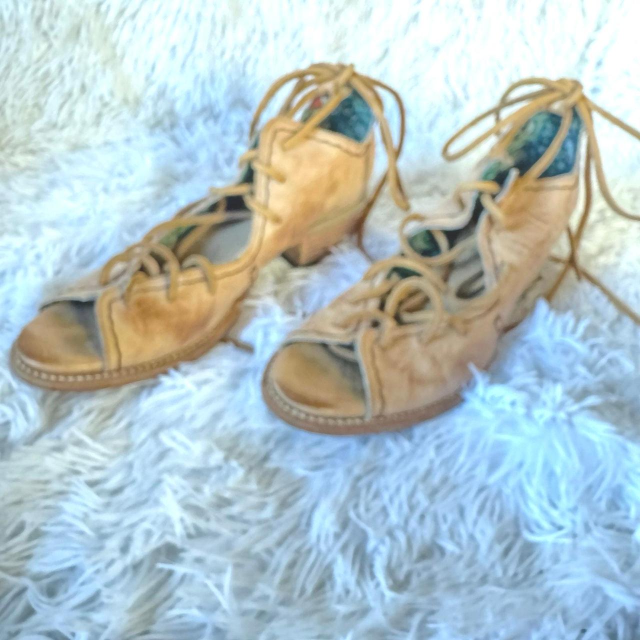 Women's Freebird by Steven Peace Lace Up Sandal Shoe... | Depop