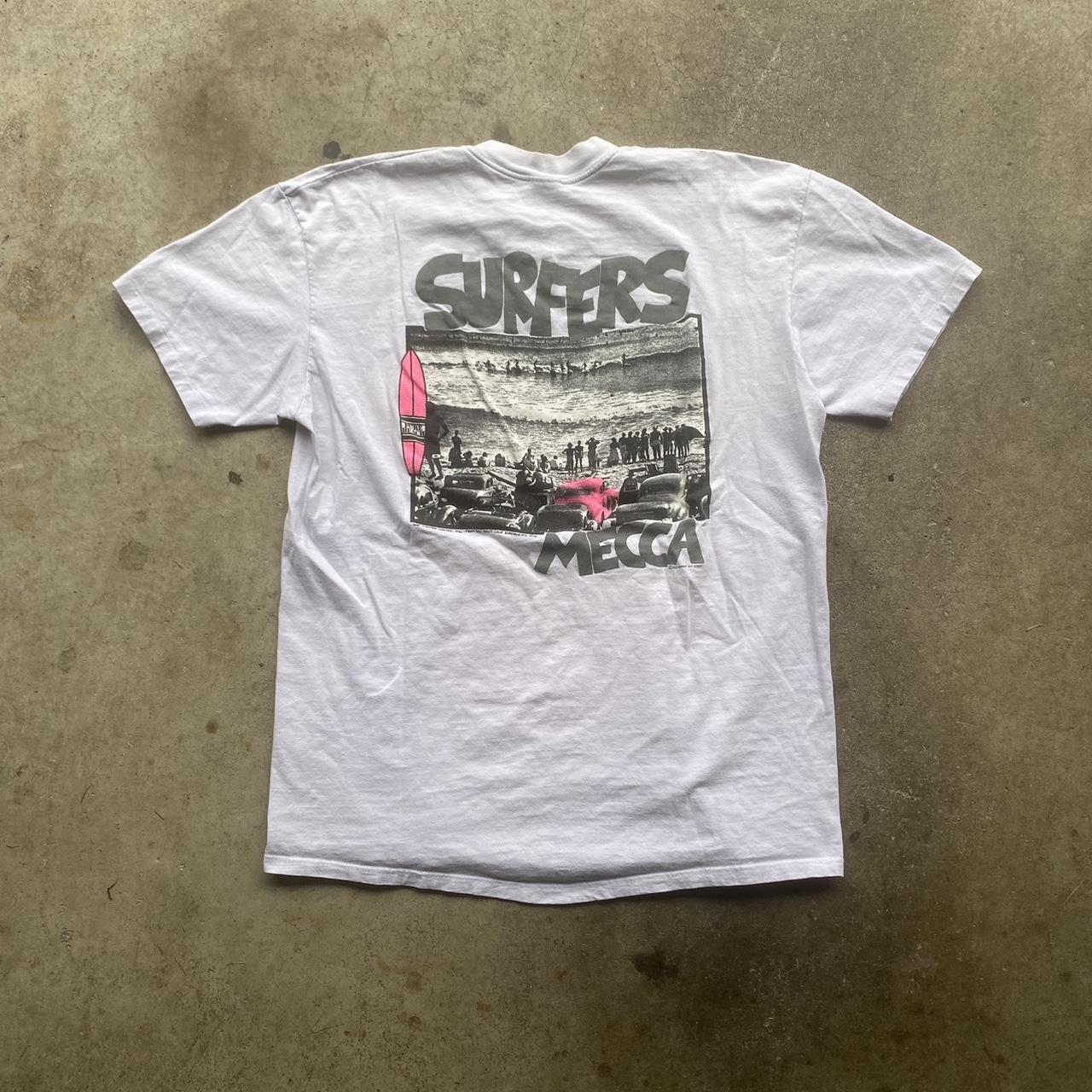 Vintage 80s surfing T-shirt Has some staining around... - Depop