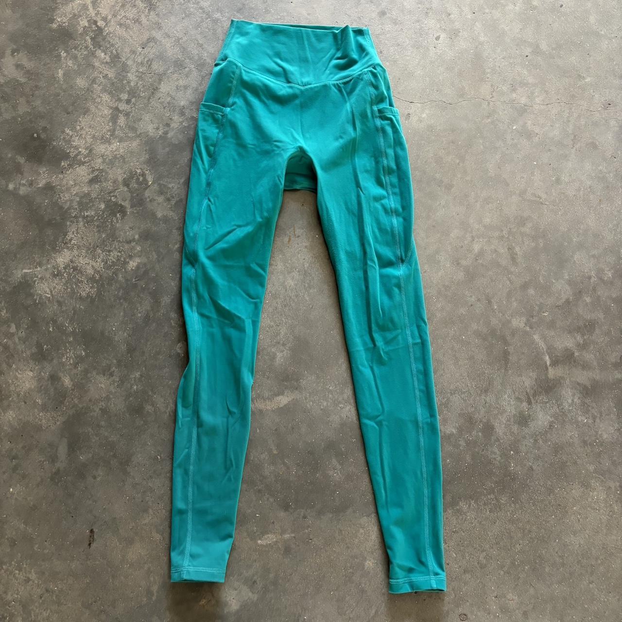 BuffBunny leggings Tiel blue high waisted... - Depop