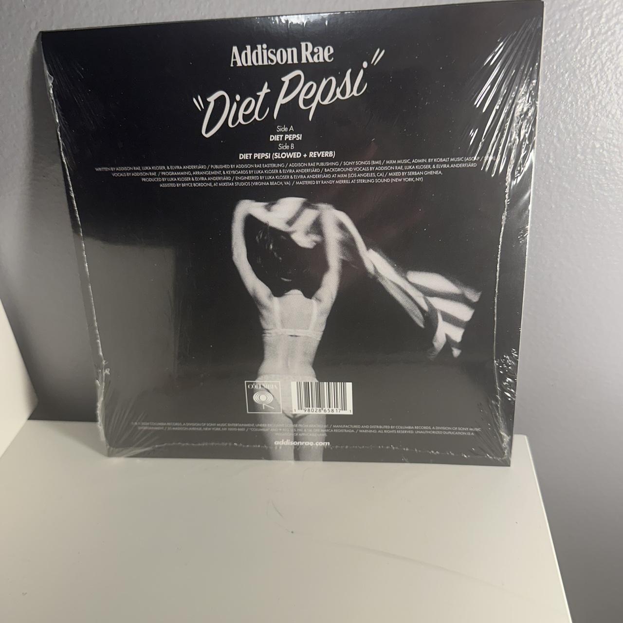 Addison Rae ‘Diet Pepsi’ 7” Vinyl Signed Listed... | Depop