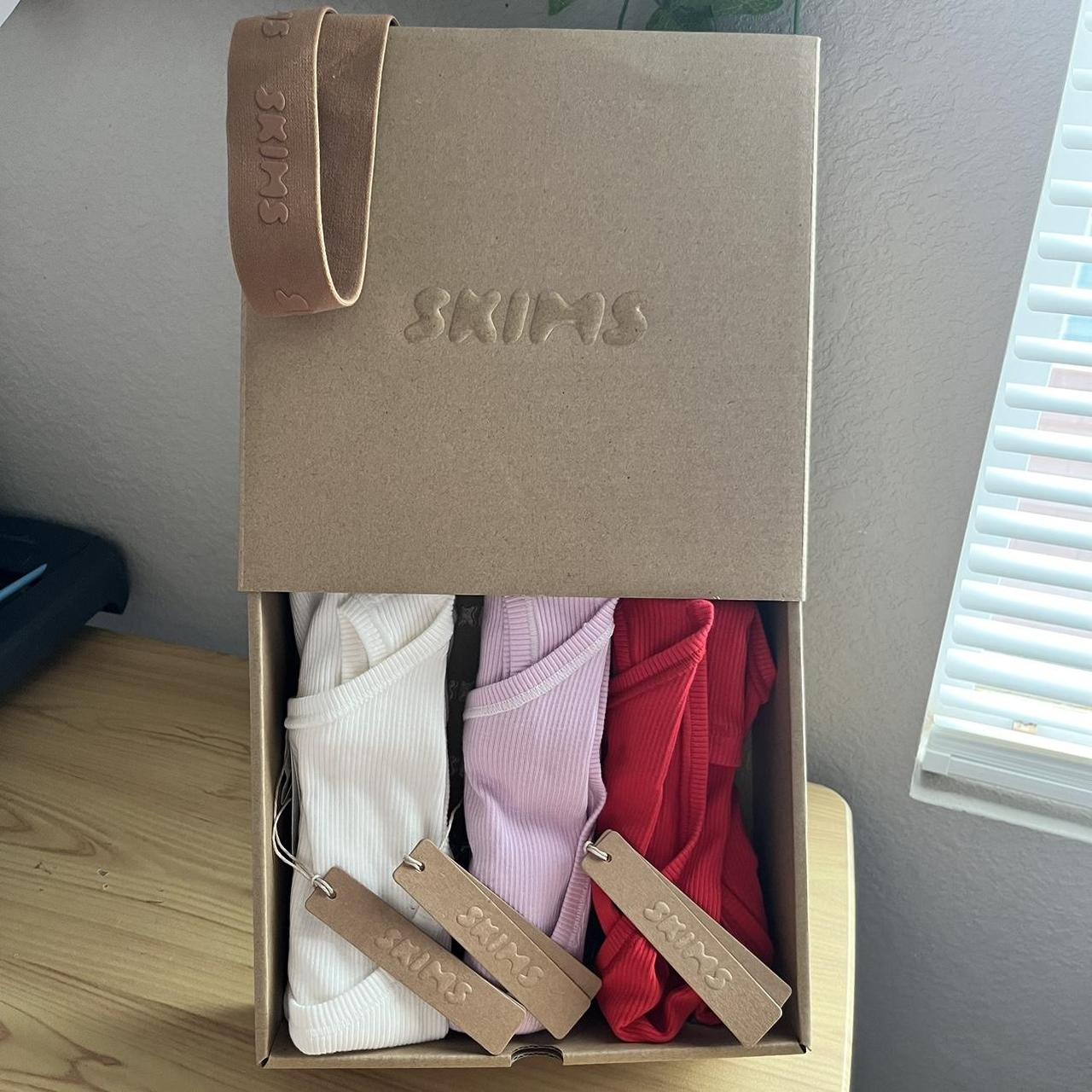 New SKIMS COTTON RIB TANK PACK of 3! Price is... - Depop