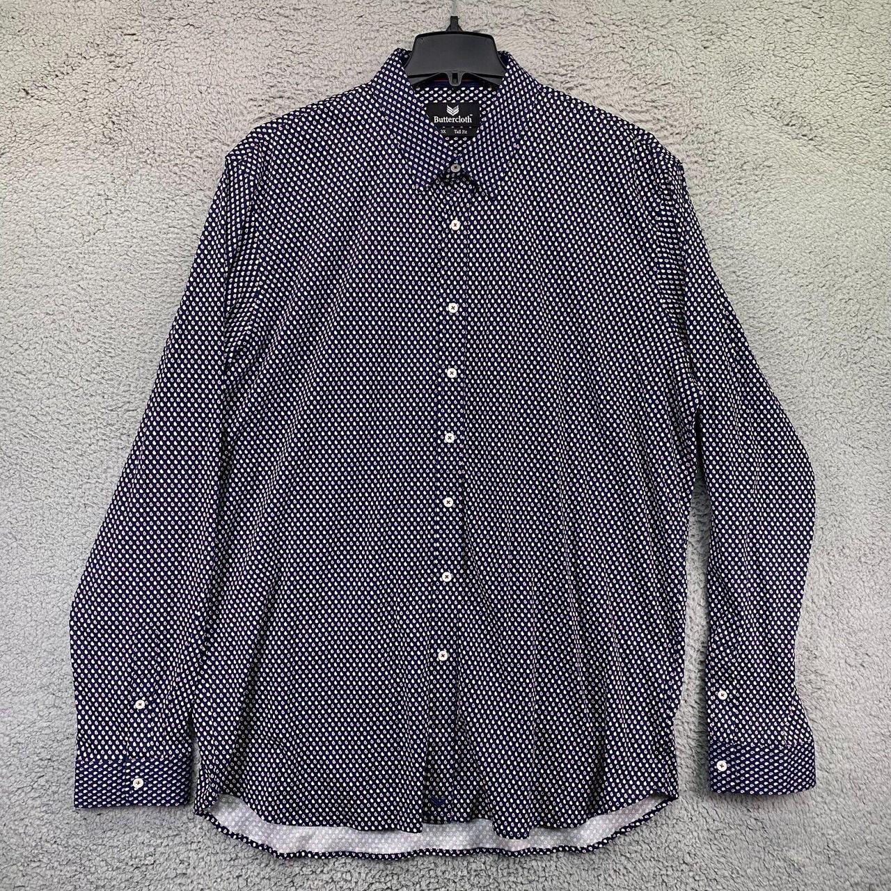 Butter Cloth Button Up Dress Shirt Mens Size 3XL... - Depop