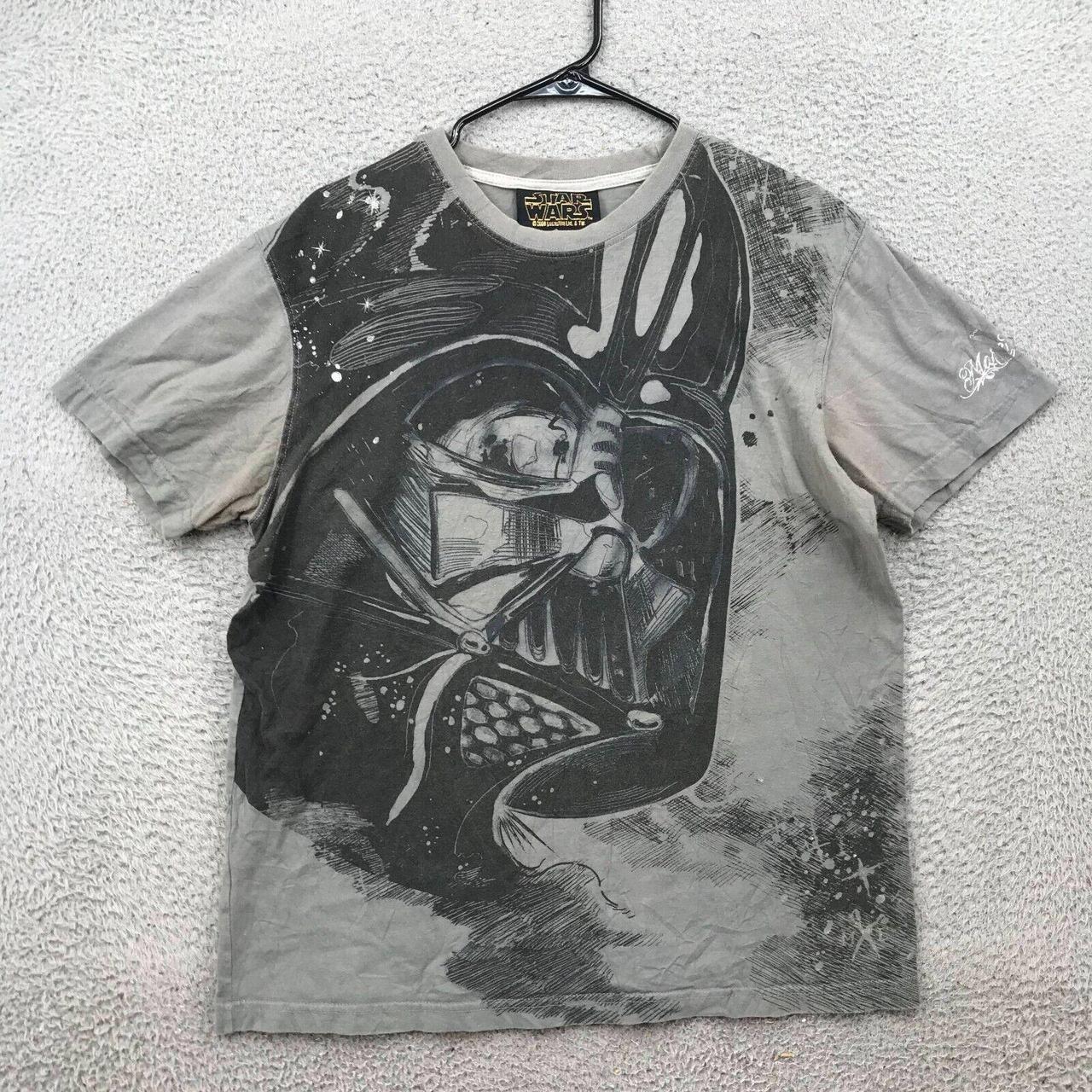 Marc Ecko x Star Wars Shirt Adult Large Gray Darth... - Depop