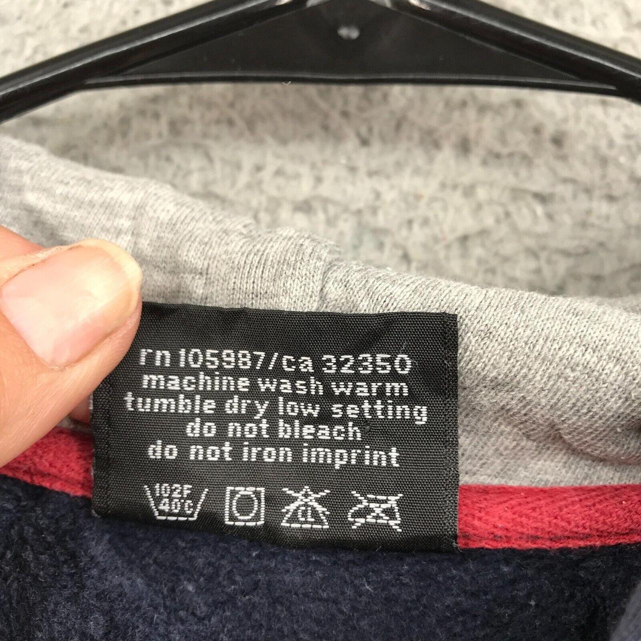 Quicksilver Sweater Adult XL Blue Solid Spellout... - Depop