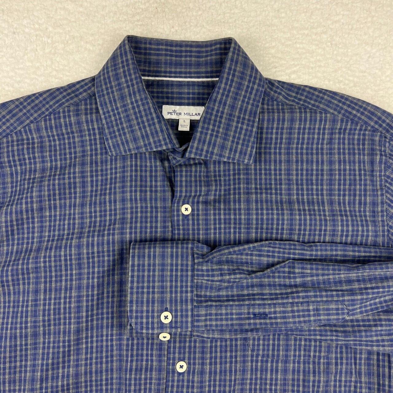 Peter Millar Shirt Mens Long Sleeve Button Up... - Depop