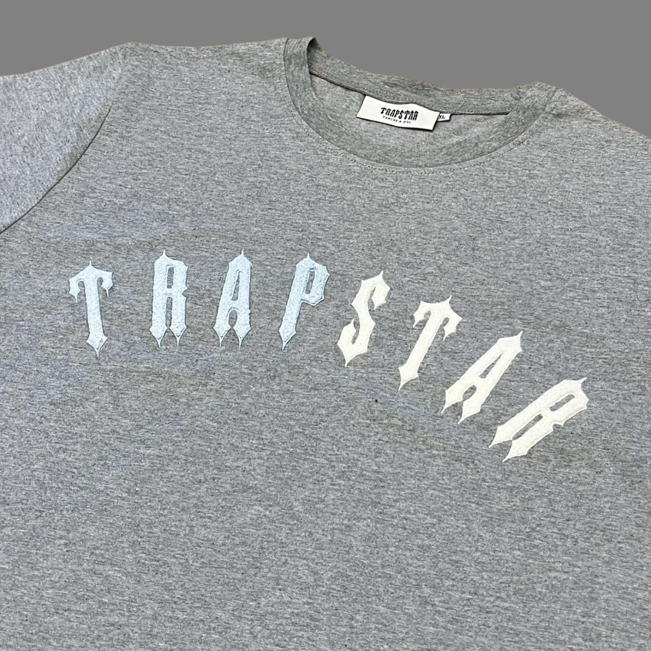 Trapstar Men's Blue and White Top | Depop