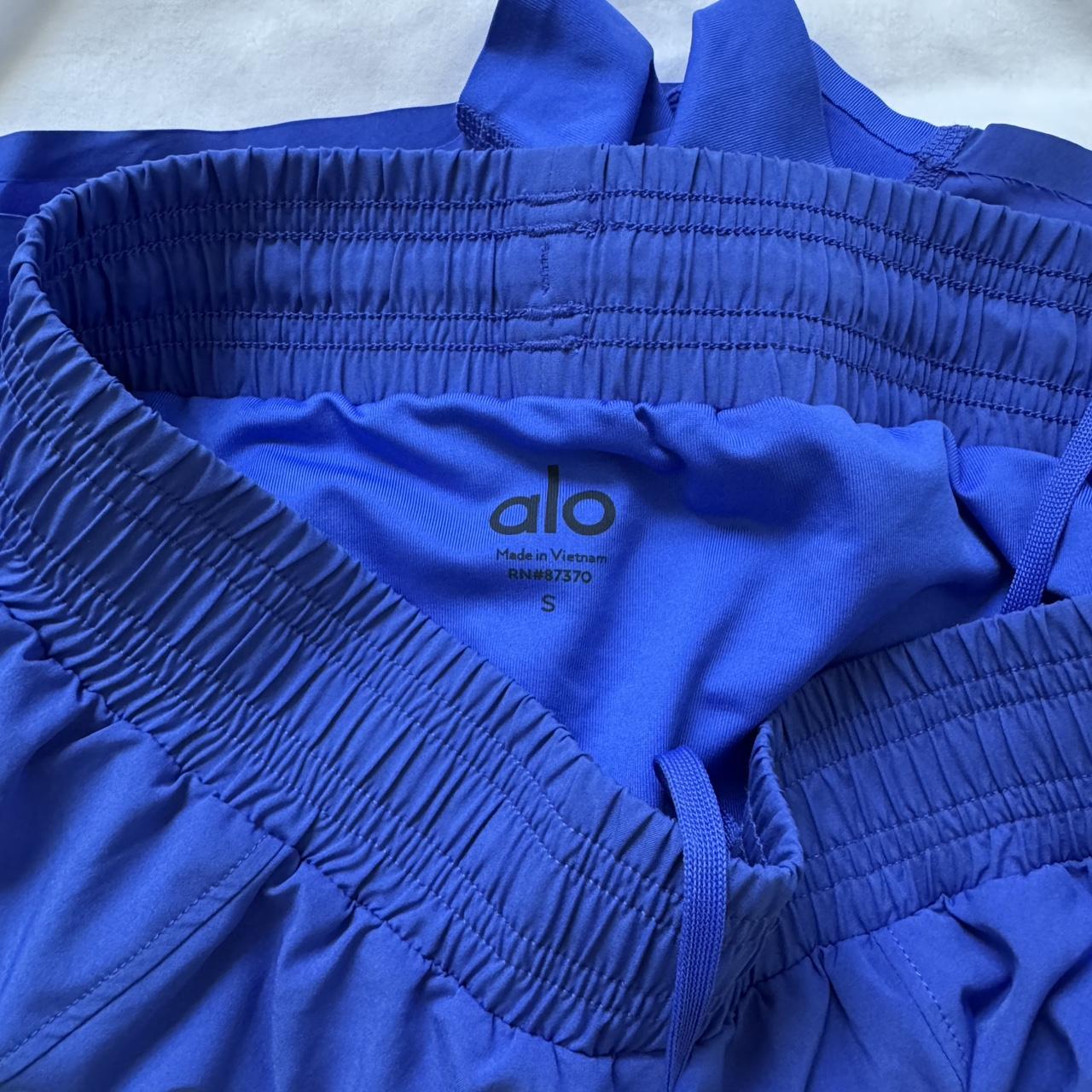 Blue Alo Yoga running shorts *price is set* #alo... | Depop