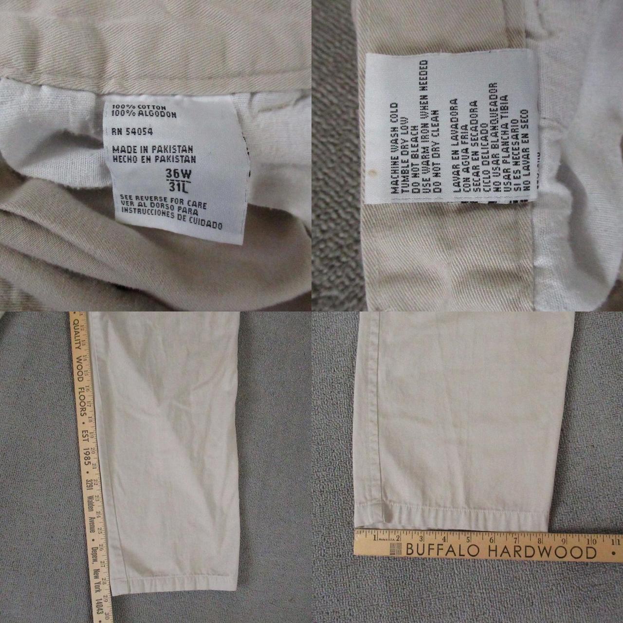 Vtg Bugle Boy Mens Pant 36x31 Beige Chino Straight... - Depop