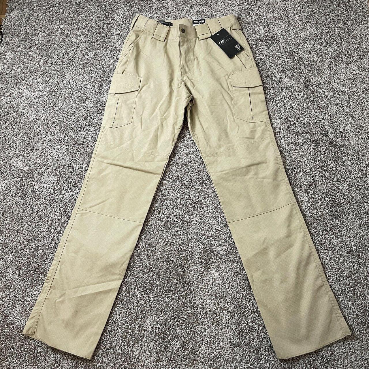 Tact Squad Pants Mens 34 Brown Cargo Ripstop Work... - Depop