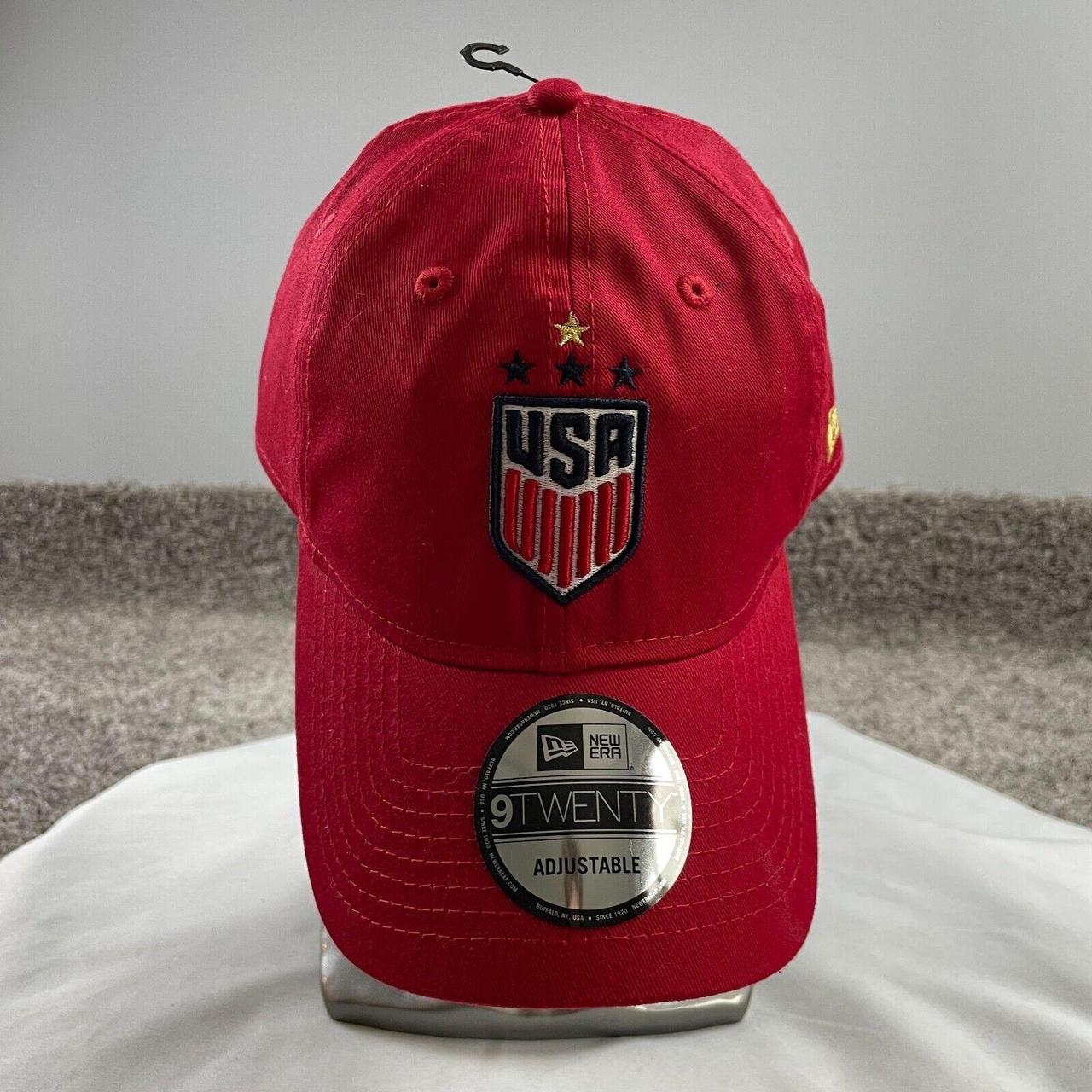 New Era Men's Blue and Red Hat | Depop