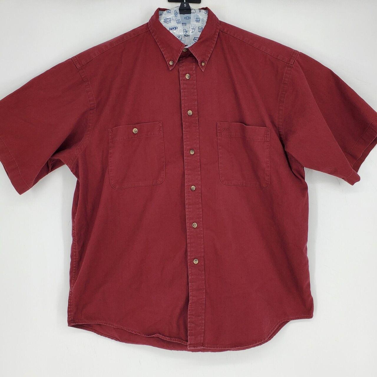 Pendleton Button Up Shirt Mens Large Red Maroon... - Depop