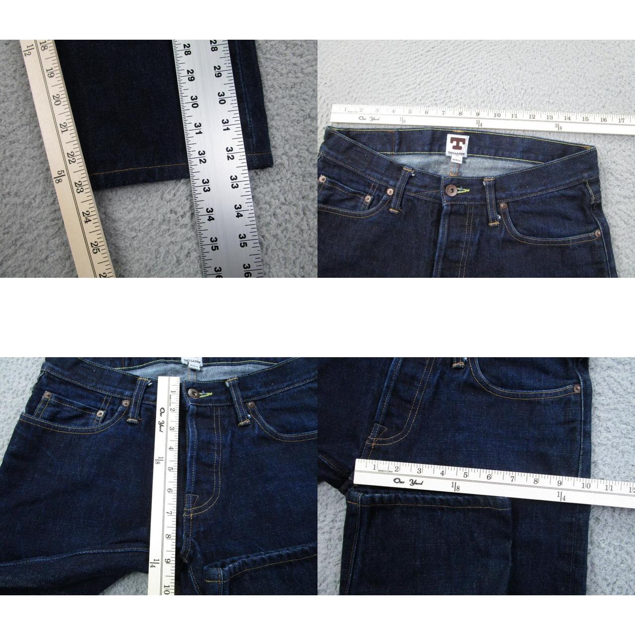 Tellason Jeans Mens 32x23 Short Crop Ankle Selvedge... - Depop