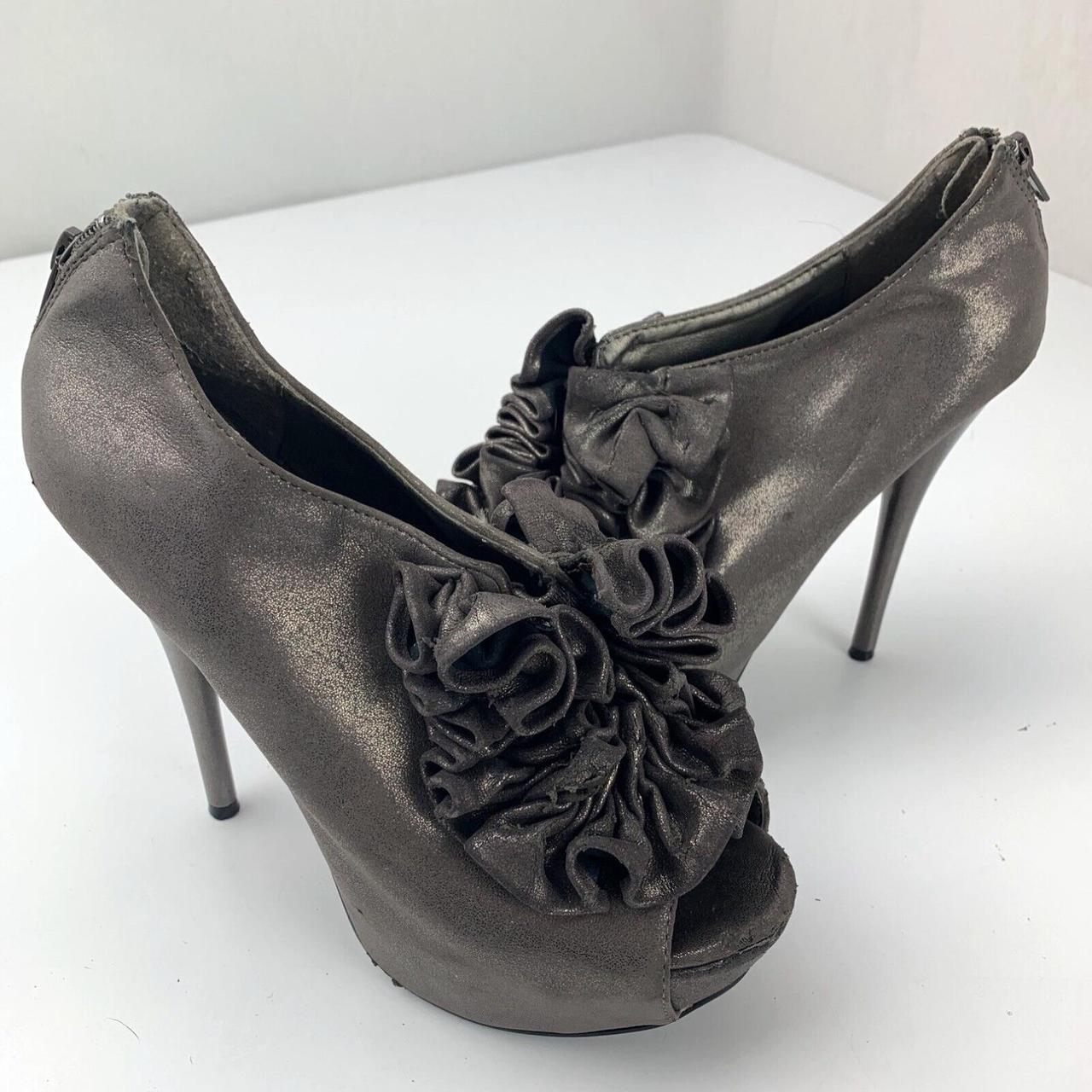 Qupid Open Toe Big Bow High Heels Size 7.5 Women's... - Depop