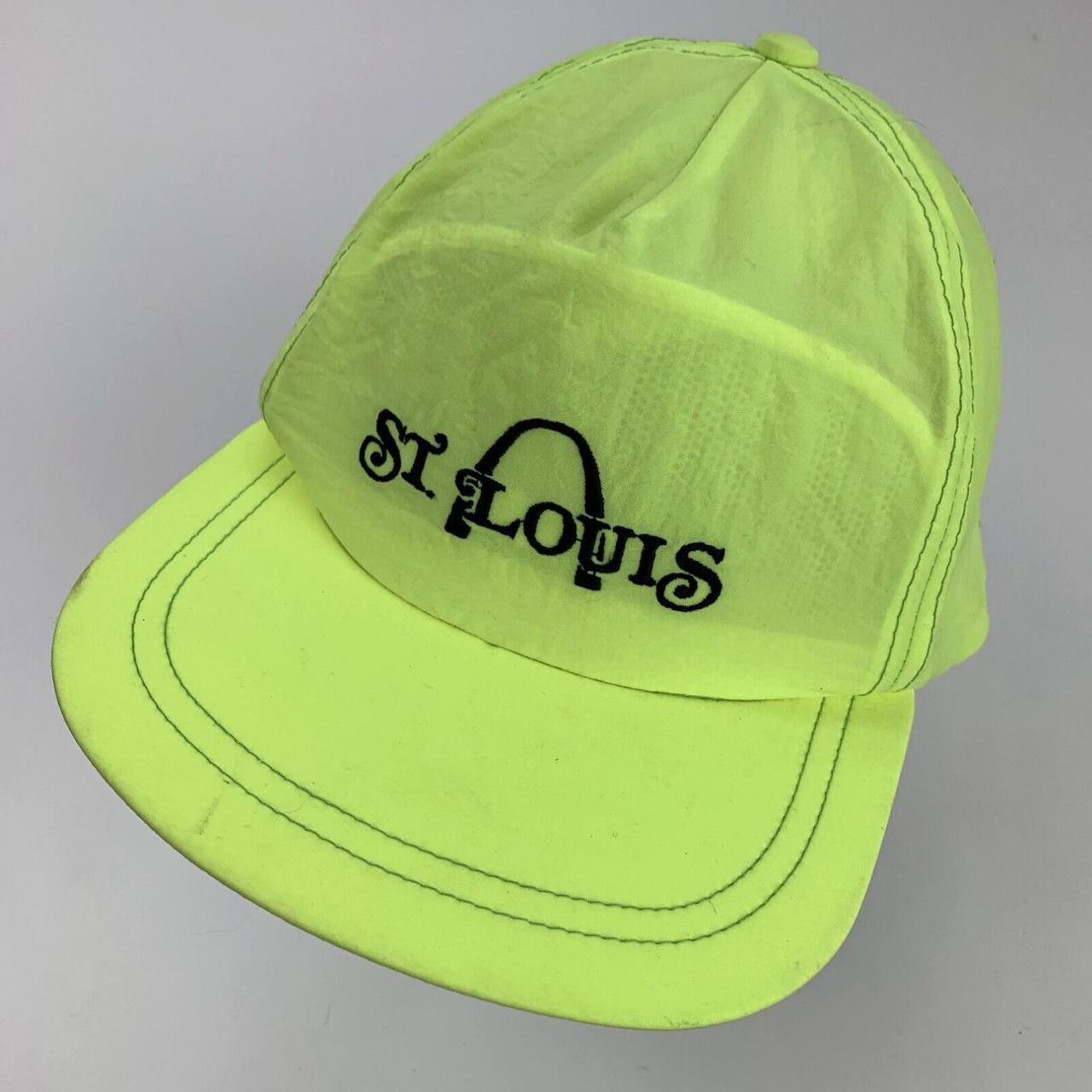 St Louis Arch Missouri Neon Ball Cap Hat Adjustable... - Depop