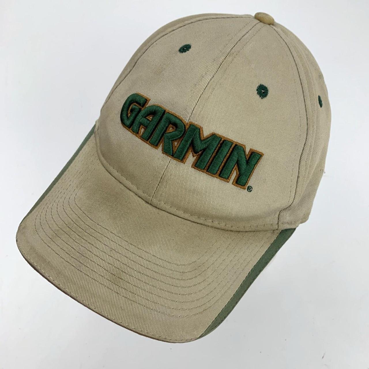 Garmin Beige Green The Game Ball Cap Hat Adjustable... - Depop