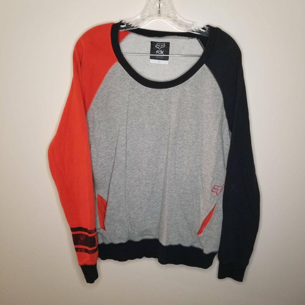 Fox Racing Men's Orange and Black Jumper | Depop
