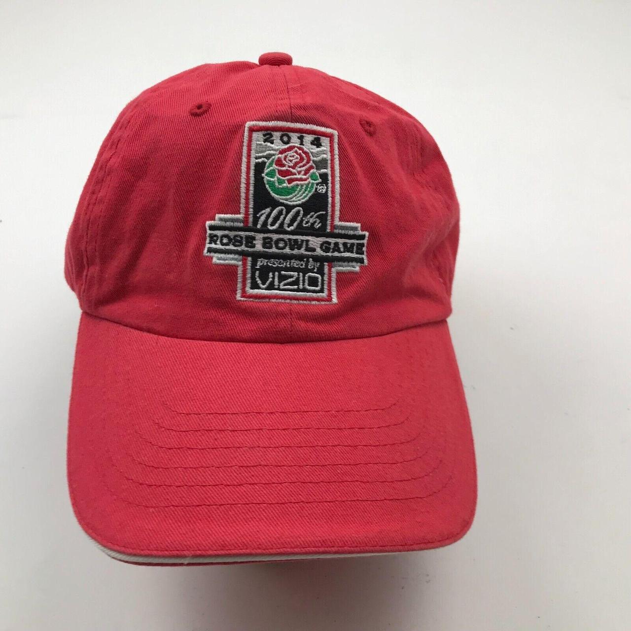 100th Rose Bowl Hat Cap Strapback Red Black... - Depop