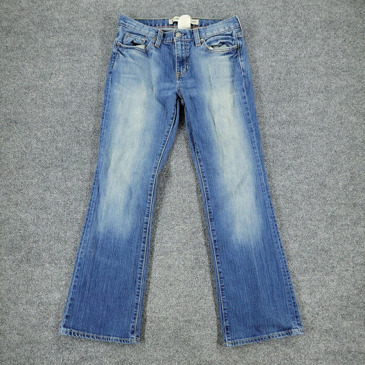Gap Jeans Women's 6 Blue Bootcut Denim Low Rise Dark... - Depop