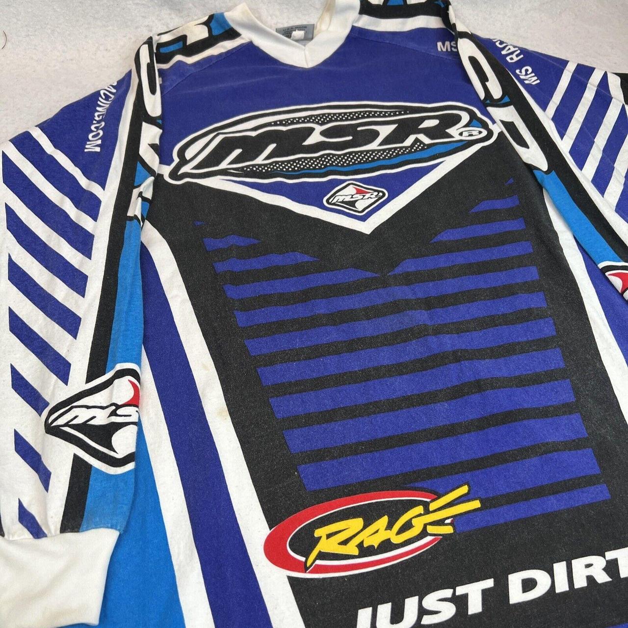 Vintage MSR Rage MS Racing Motocross Shirt L Dirt... - Depop