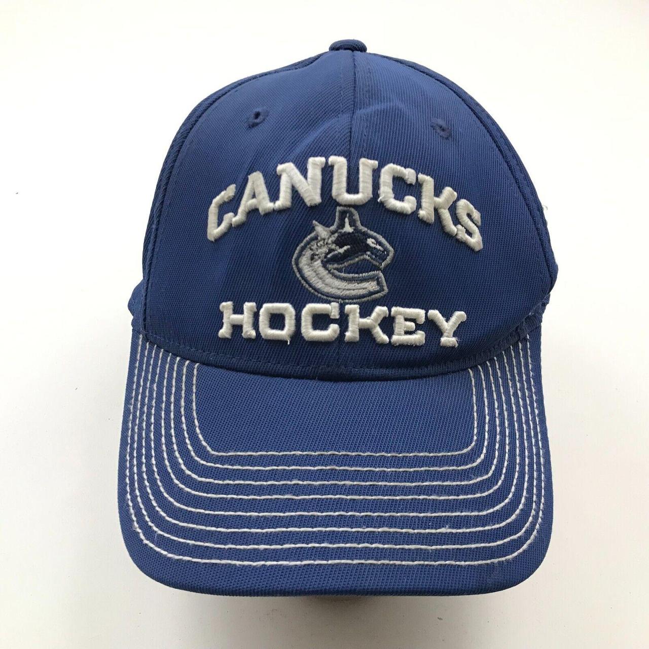 VINTAGE Vancouver Canucks Hat Cap Size S - M Stretch... - Depop