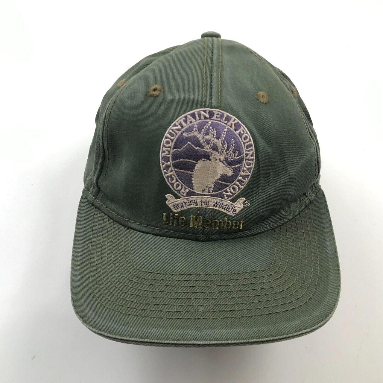 Rocky Mountain Elk Hat Cap Strapback Green... - Depop