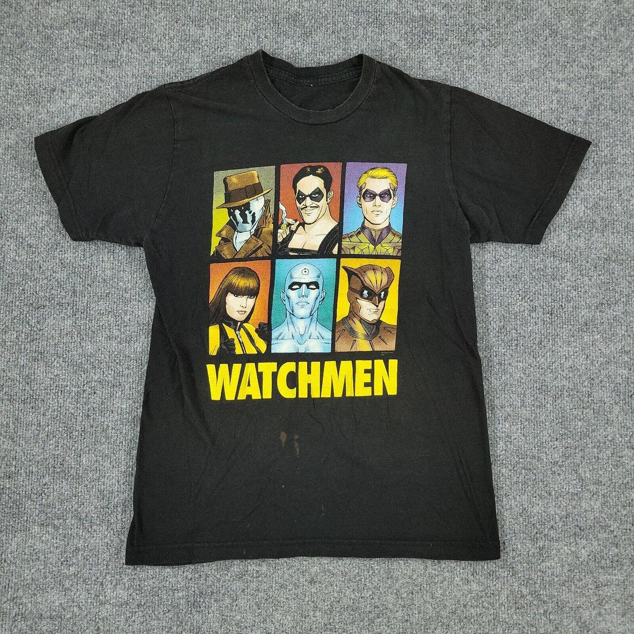 Watchmen Shirt Men's Small Black Graphic Tee Crew... - Depop