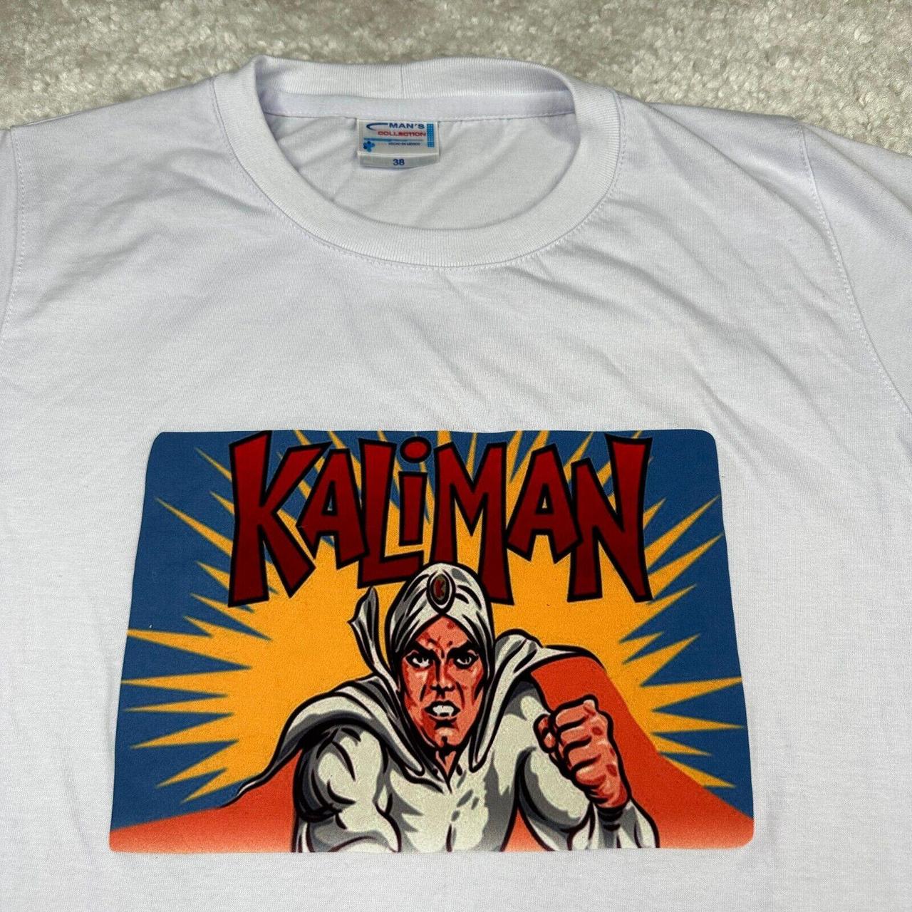 Kaliman T Shirt Adult Medium 38 White Vintage Tee... - Depop