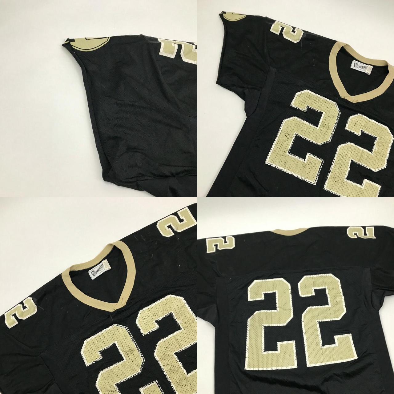 VINTAGE Powers Football Jersey Cut Off Sleeves Size... - Depop