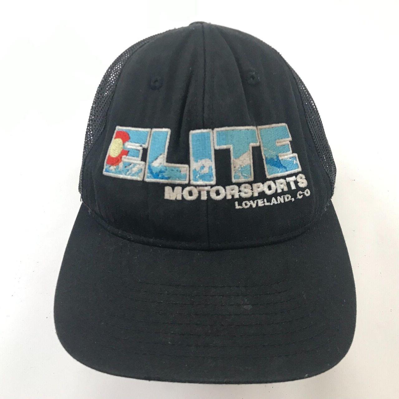 Elite Motorsports Hat Cap Strapback Black Adjustable... - Depop