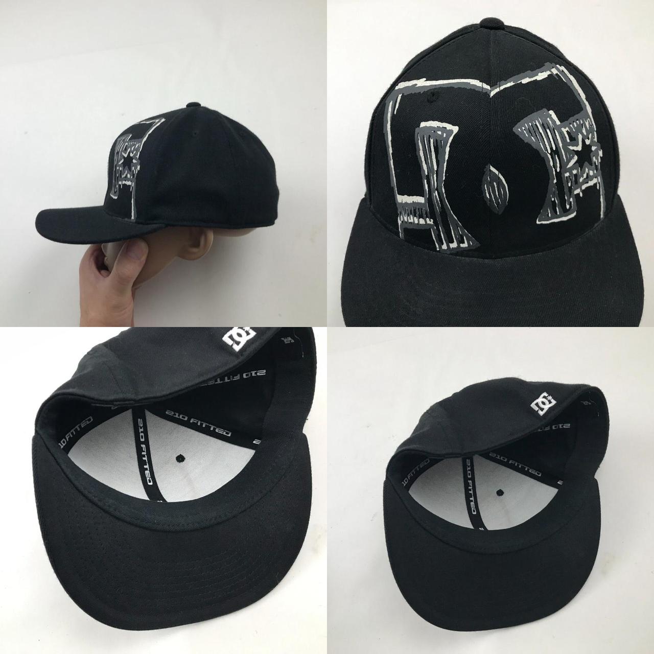 DC Shoes Hat Cap FlexFit Black Stretch Fit Adult Men... - Depop