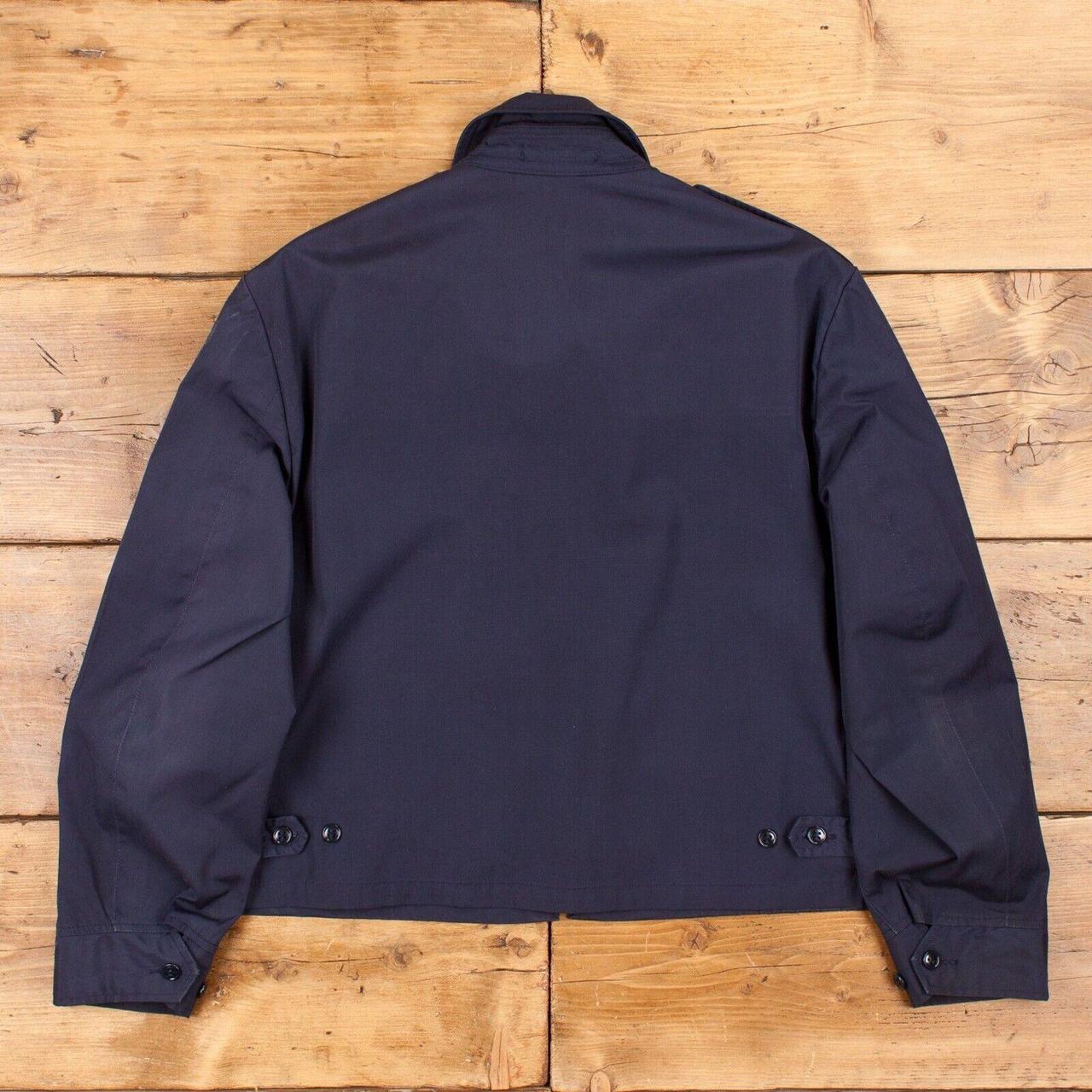 Vintage 80s Workwear Jacket Small Navy Blue Utility... - Depop