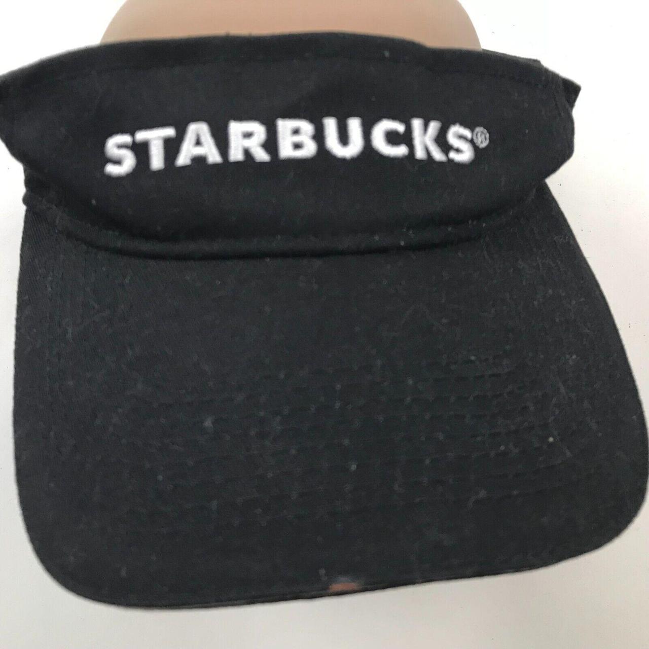 Starbucks Visor Hat Cap Strap Back Black Adjustable... - Depop