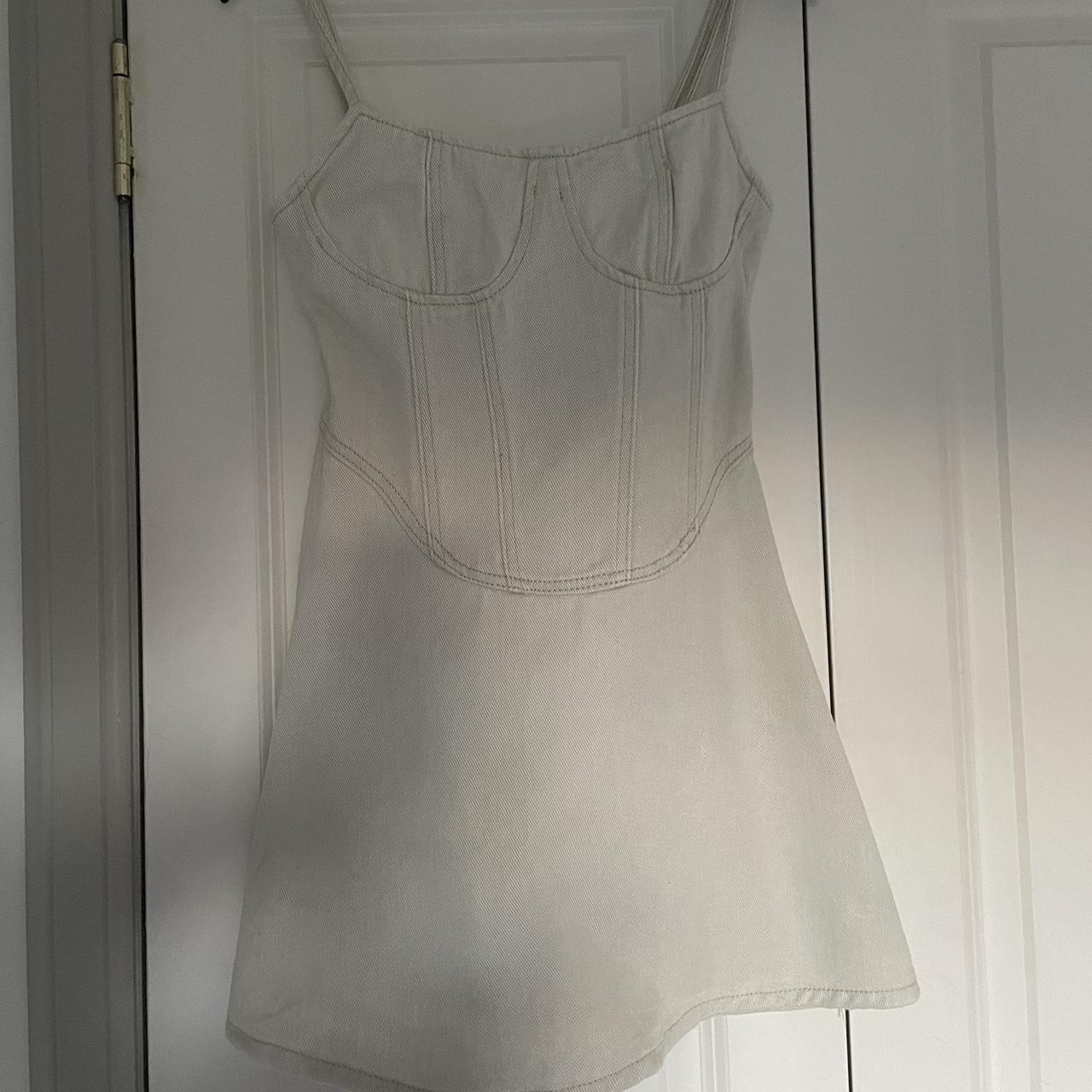 PLT denim dress, worn once, perfect condition, just... - Depop