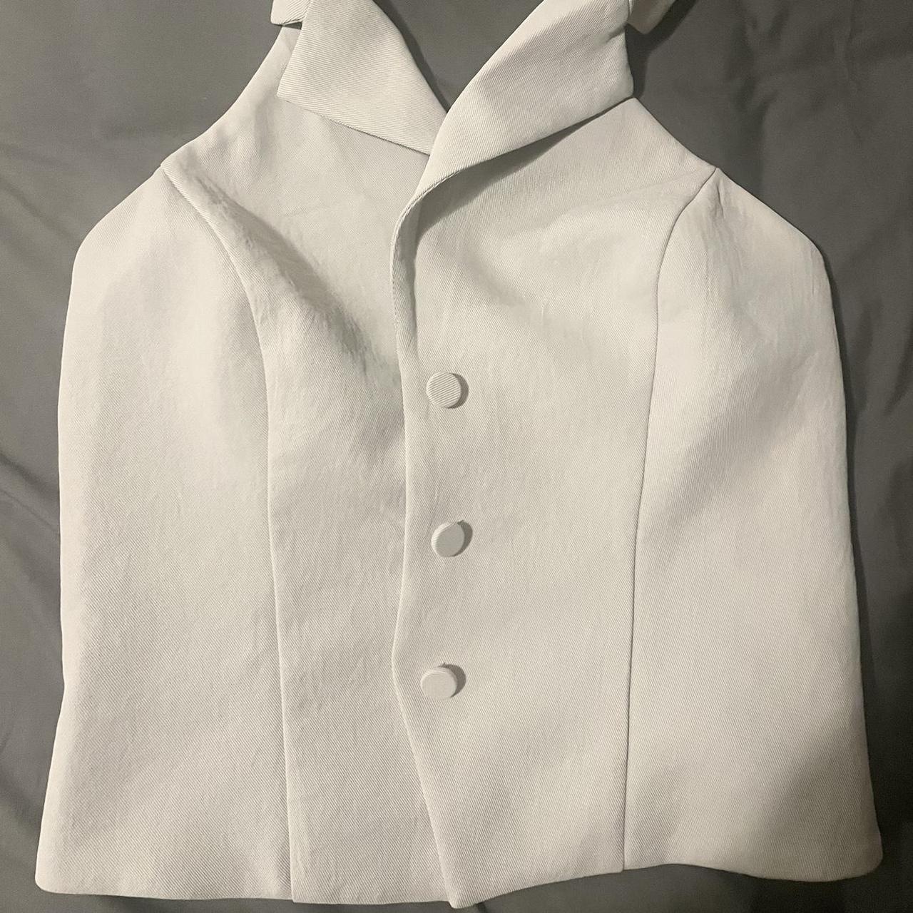 Kookai light blue/grey ariel vest - SOLD OUT... - Depop