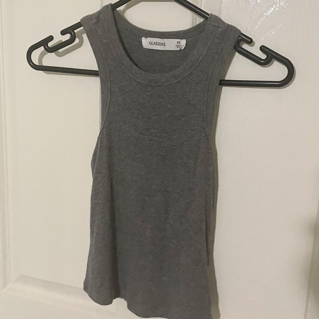 Glassons grey tank top Size XS - Depop