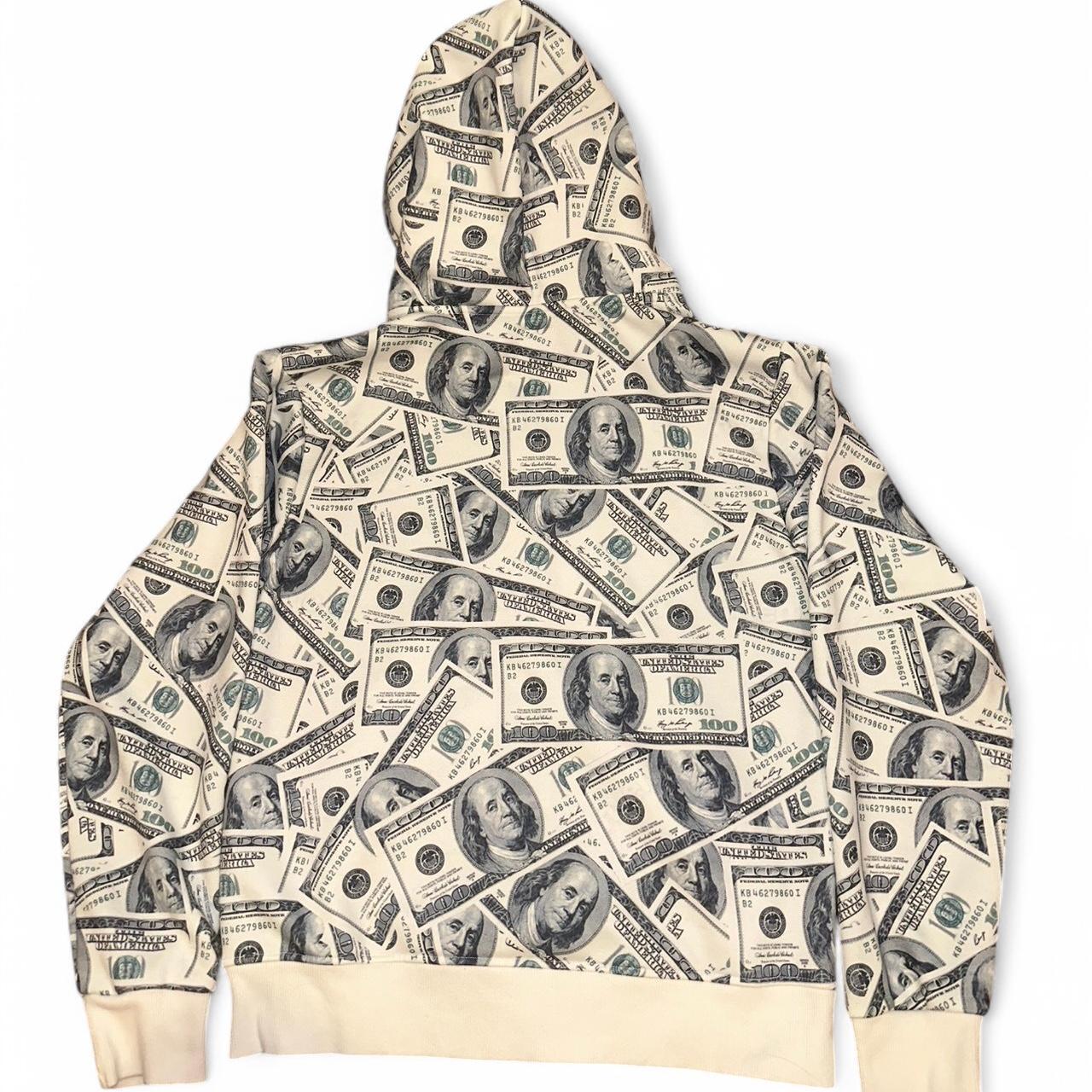 Y2K money hoodie w fur | Depop