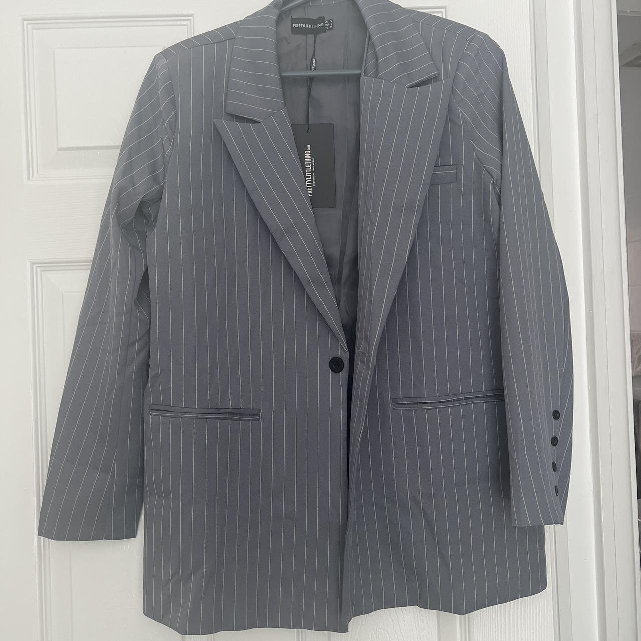 Pretty Little Thing PLT Oversized Charcoal Dad... - Depop