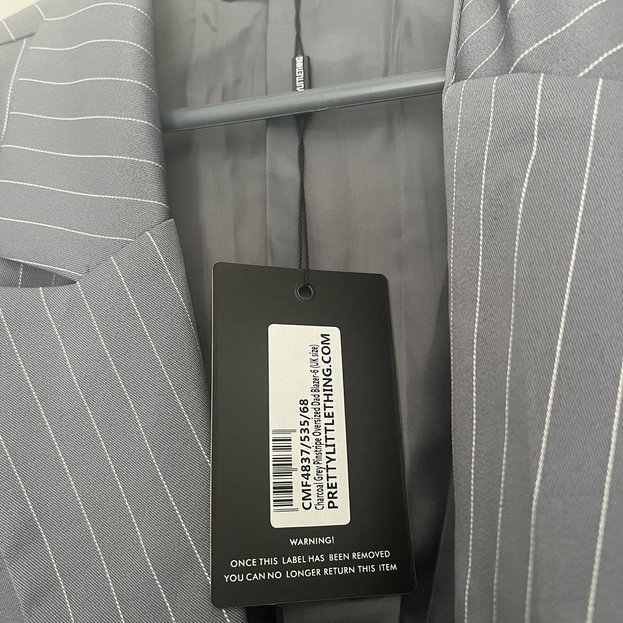 Pretty Little Thing PLT Oversized Charcoal Dad... - Depop