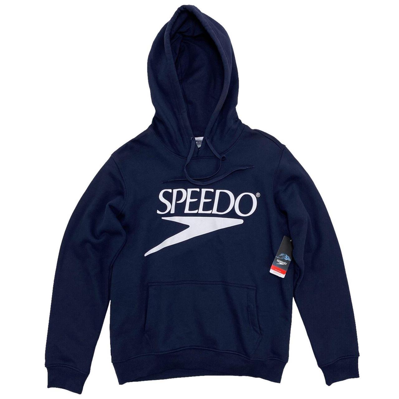 Speedo Men's Vintage Logo Fleece Hoodie Sweatshirt... - Depop