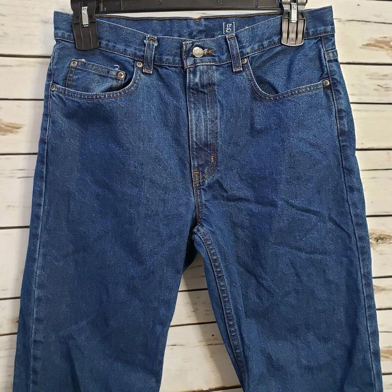 George 32x32 Mens Straight Leg Regular Fit Blue... - Depop