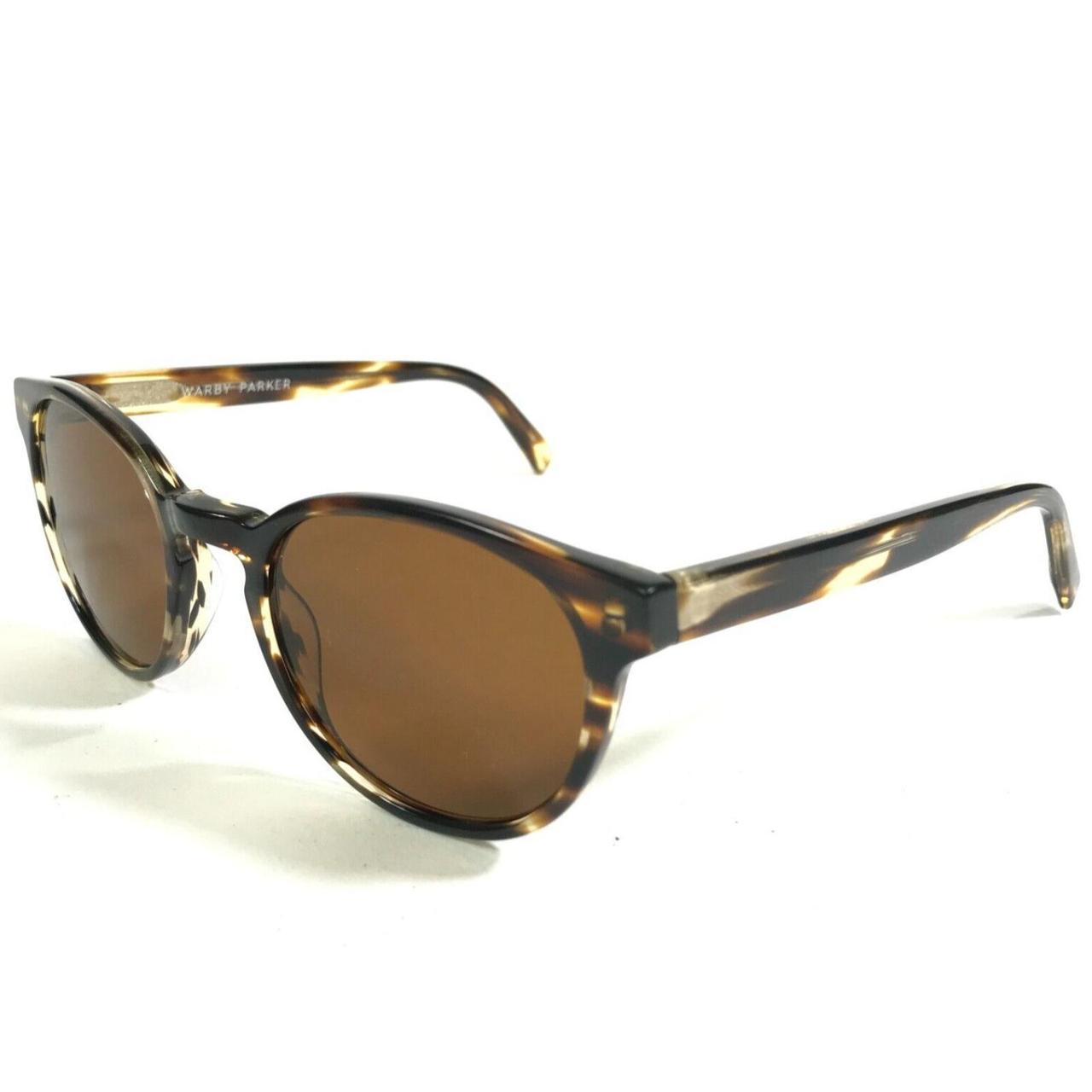 Warby Parker Sunglasses PERCEY 256 Brown Horn Round... - Depop