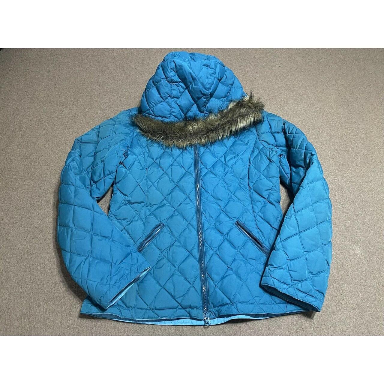 Goode Rider Full Zip Quilted Goose Down Jacket Sz M... - Depop
