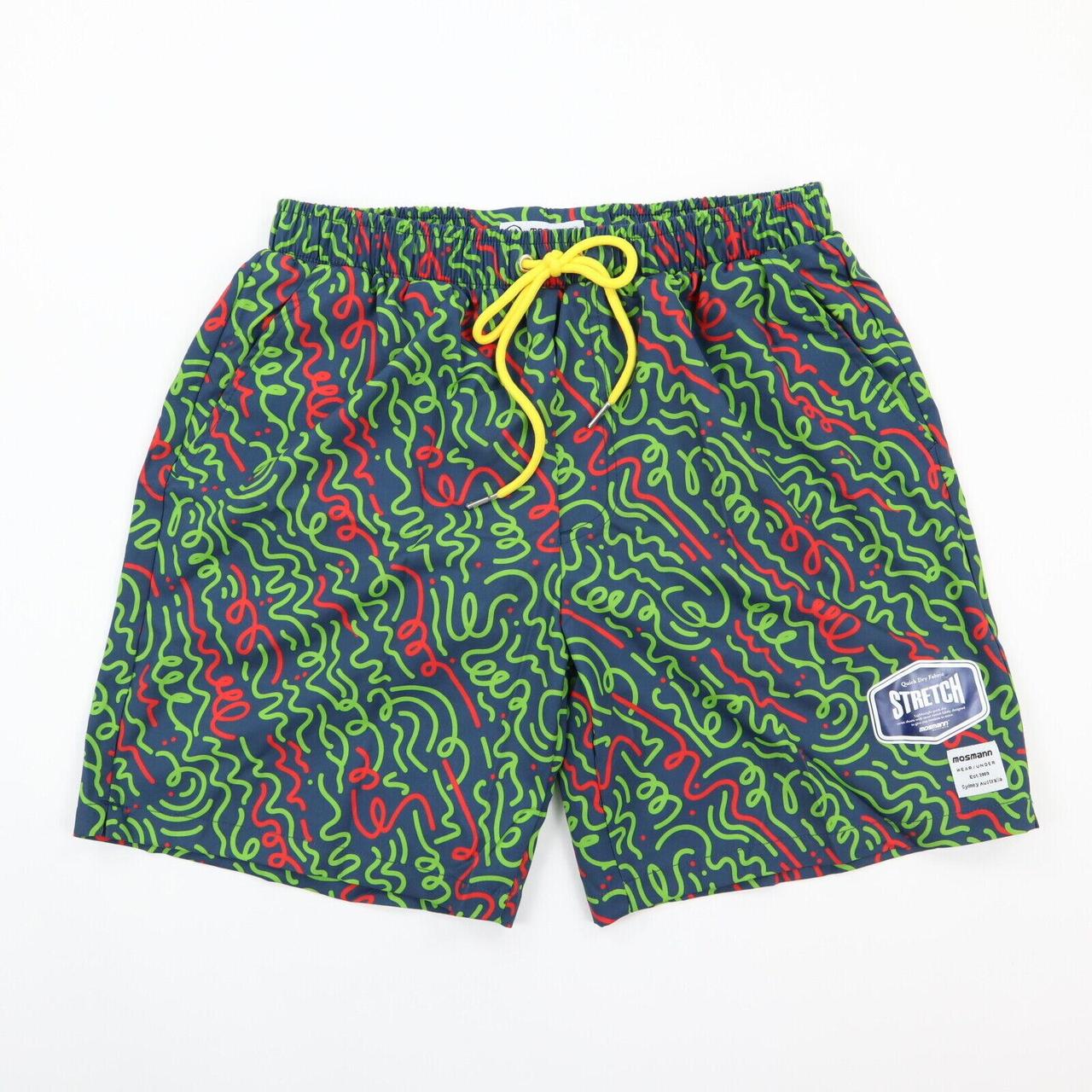 Mosmann Men's 7" Swim Trunk Shorts w/ Stretch Mesh... - Depop