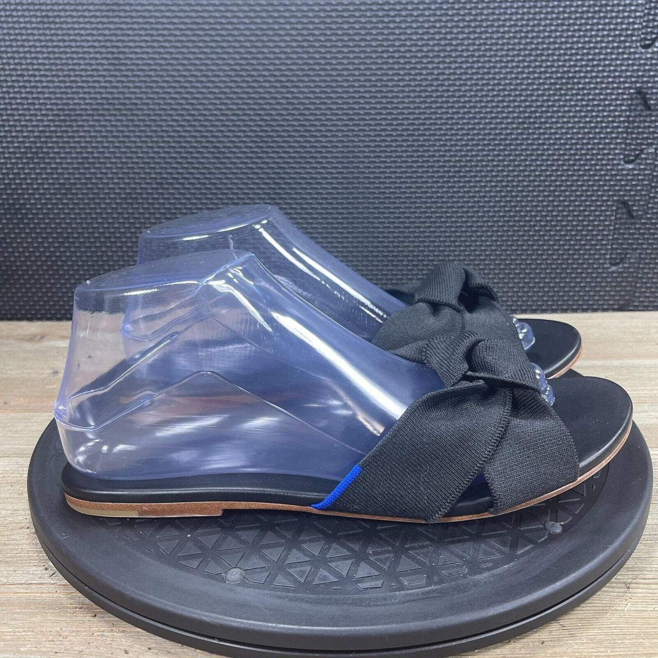 Rothys The Knot Black Womens Size 8 Sandals Slides... - Depop