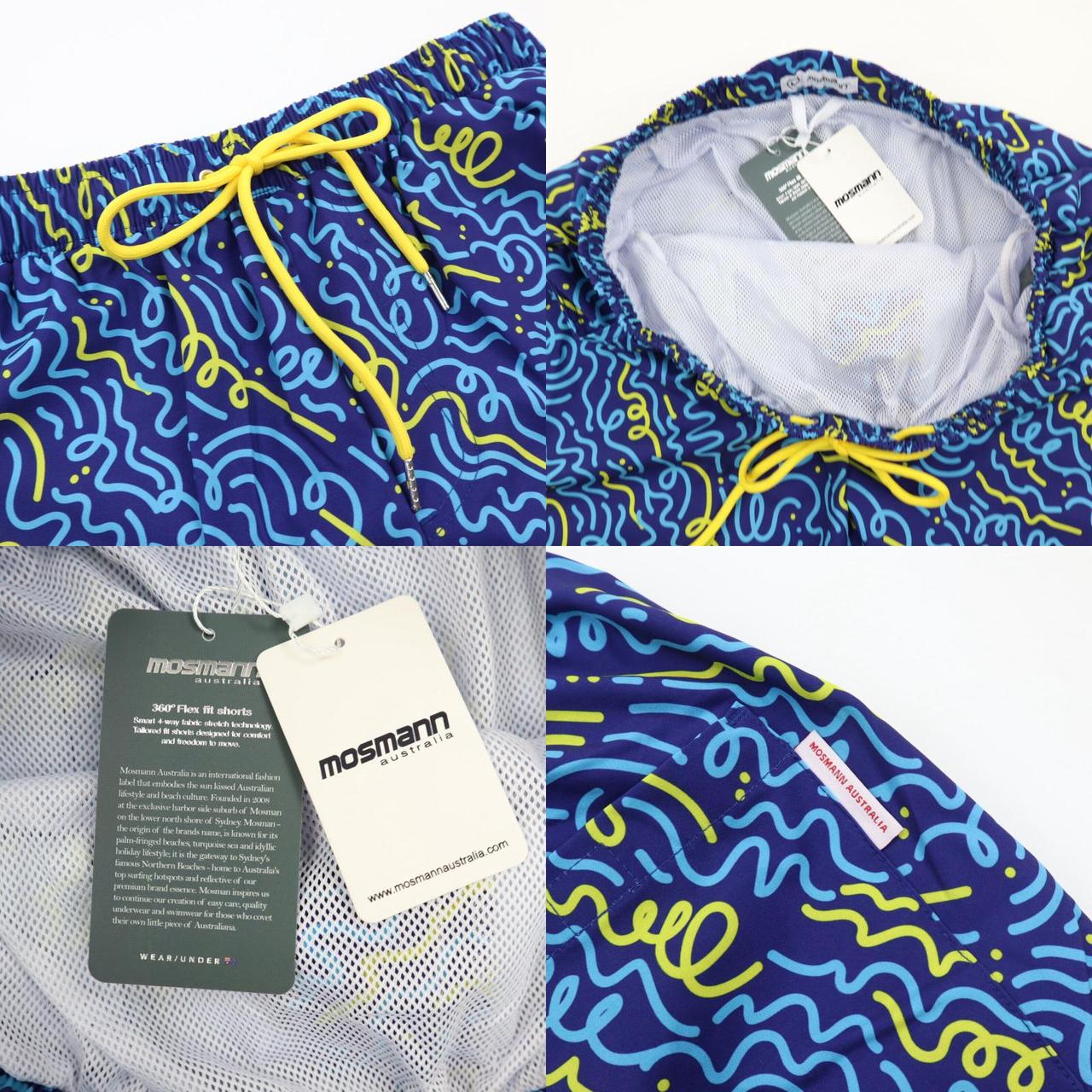 Mosmann Men's 7" Swim Trunk Shorts w/ Stretch Mesh... - Depop