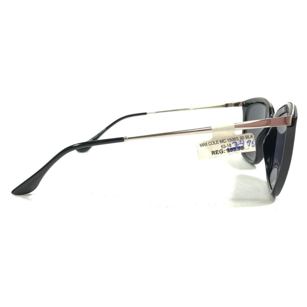 Max Cole MC 1506S COL 90 Sunglasses Black Silver Cat... - Depop