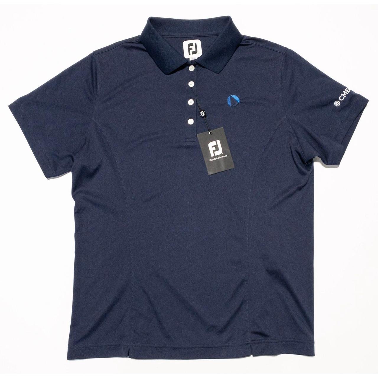 FootJoy Polo Shirt Women's Large Navy Blue ProDry... - Depop